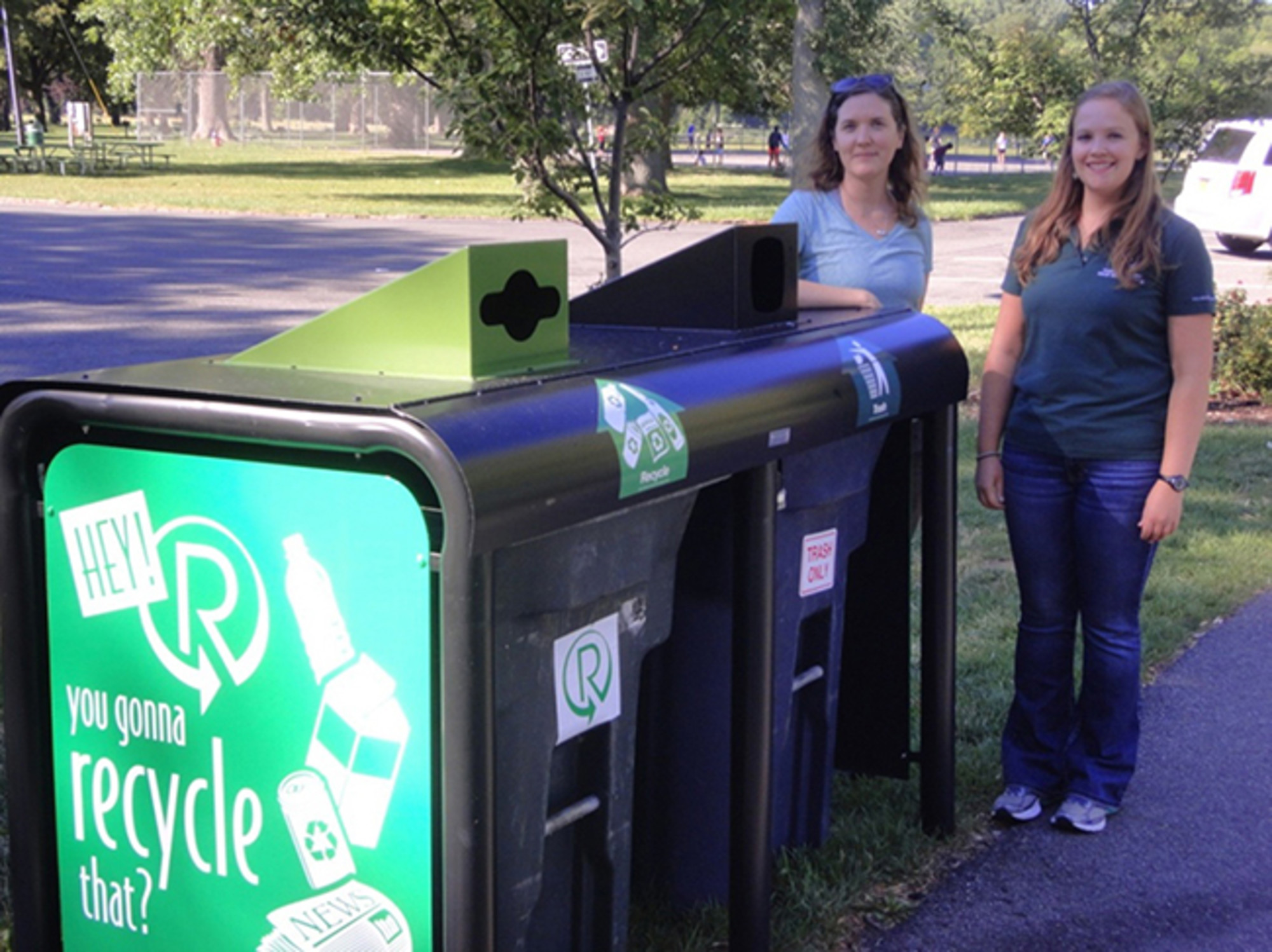 Public-space recycling bin new to Stewart Park – Tompkins Weekly