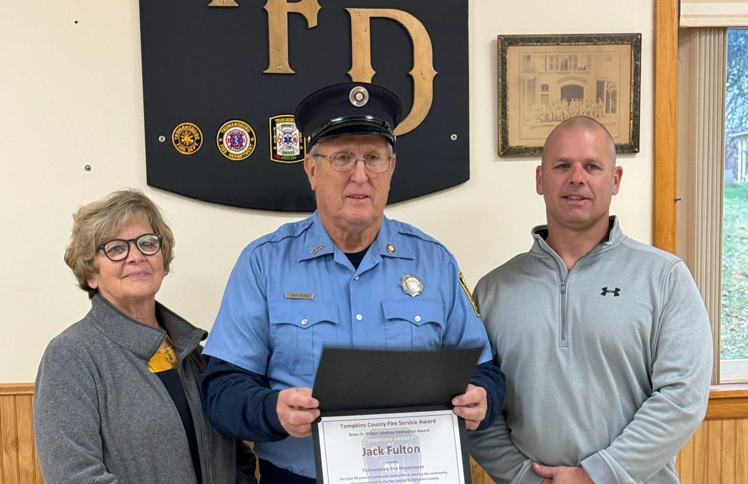 Trumansburg’s Jack Fulton honored for firefighter service – Tompkins Weekly