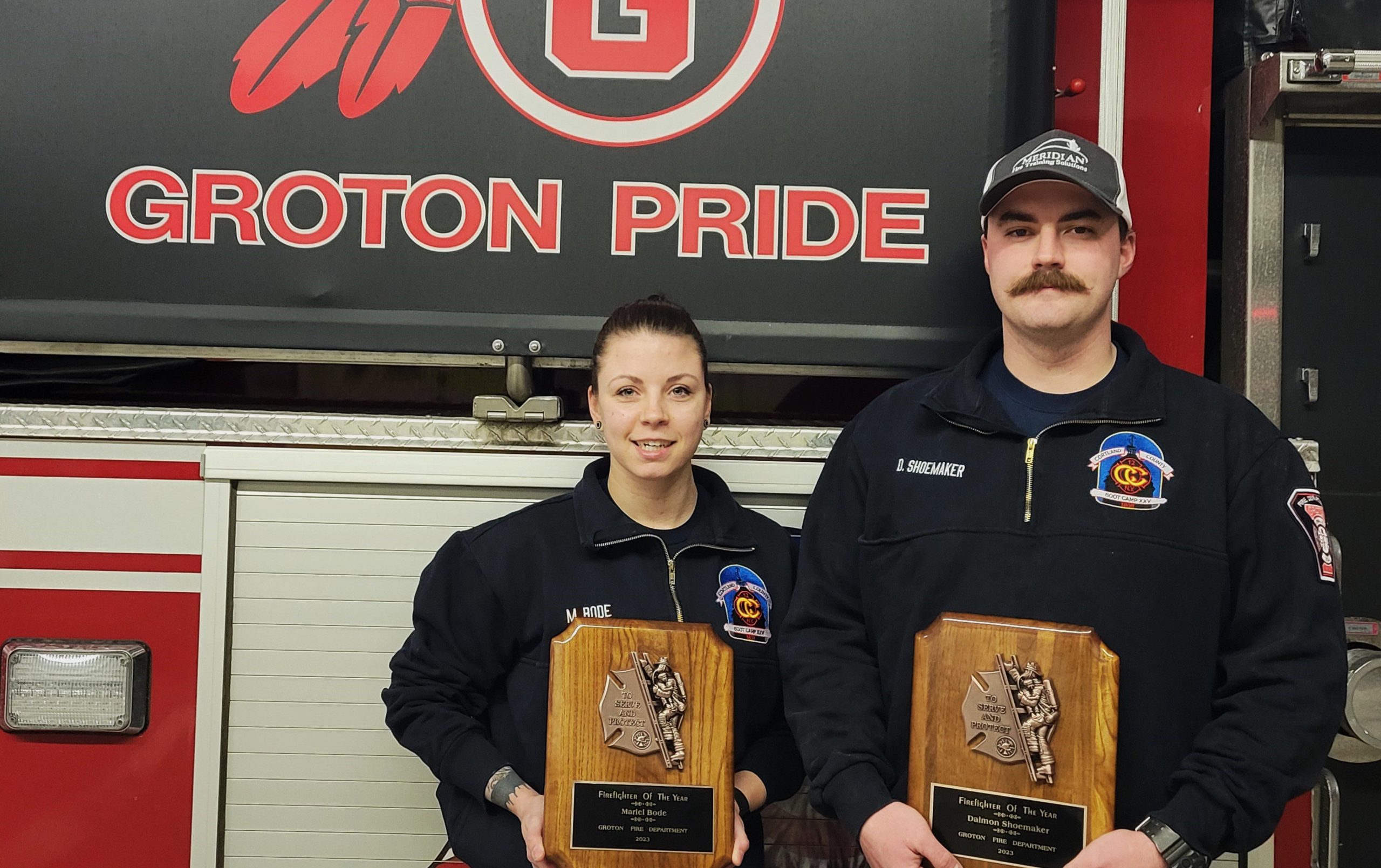 Groton's Bode and Shoemaker named co-firefighters of the year ...