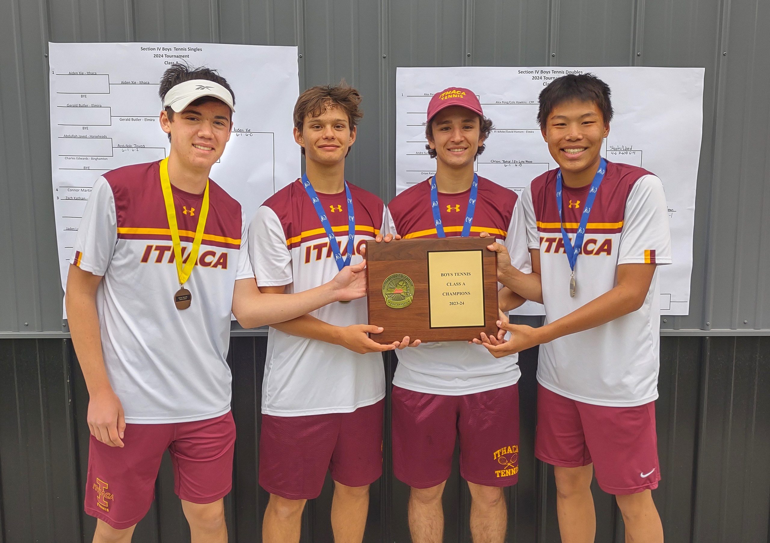 Ithaca boys tennis wins third straight sectional title – Tompkins Weekly