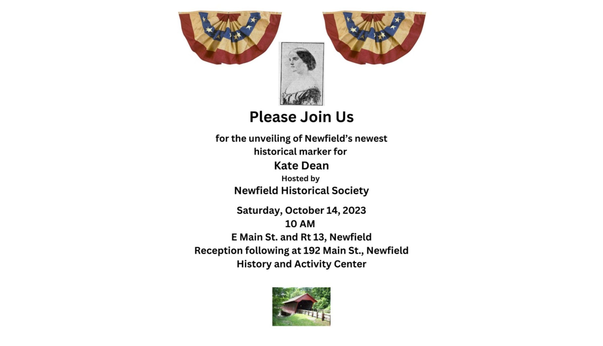 Kate Dean Historical Marker Dedication – Tompkins Weekly