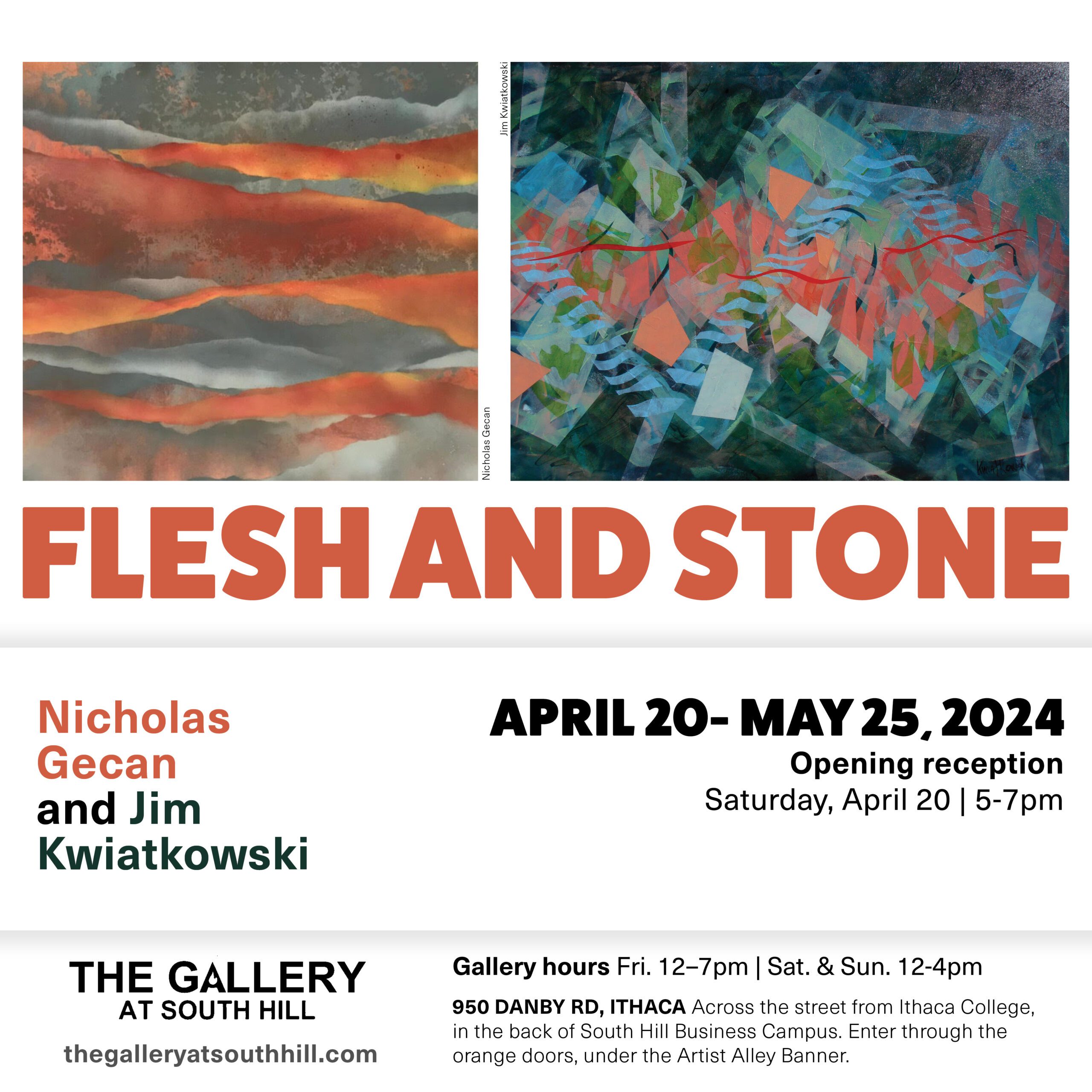 "Flesh and Stone" Nic Gecan and Jim Kwiatkowski – Tompkins Weekly