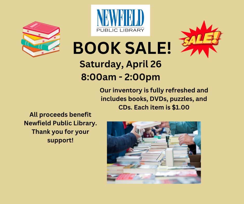 Newfield Public Library Book Sale – Tompkins Weekly