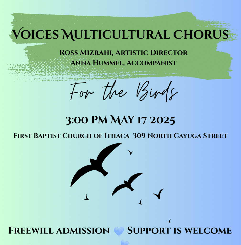 VOICES Multicultural Chorus Spring Concert – “For the Birds” – Tompkins ...
