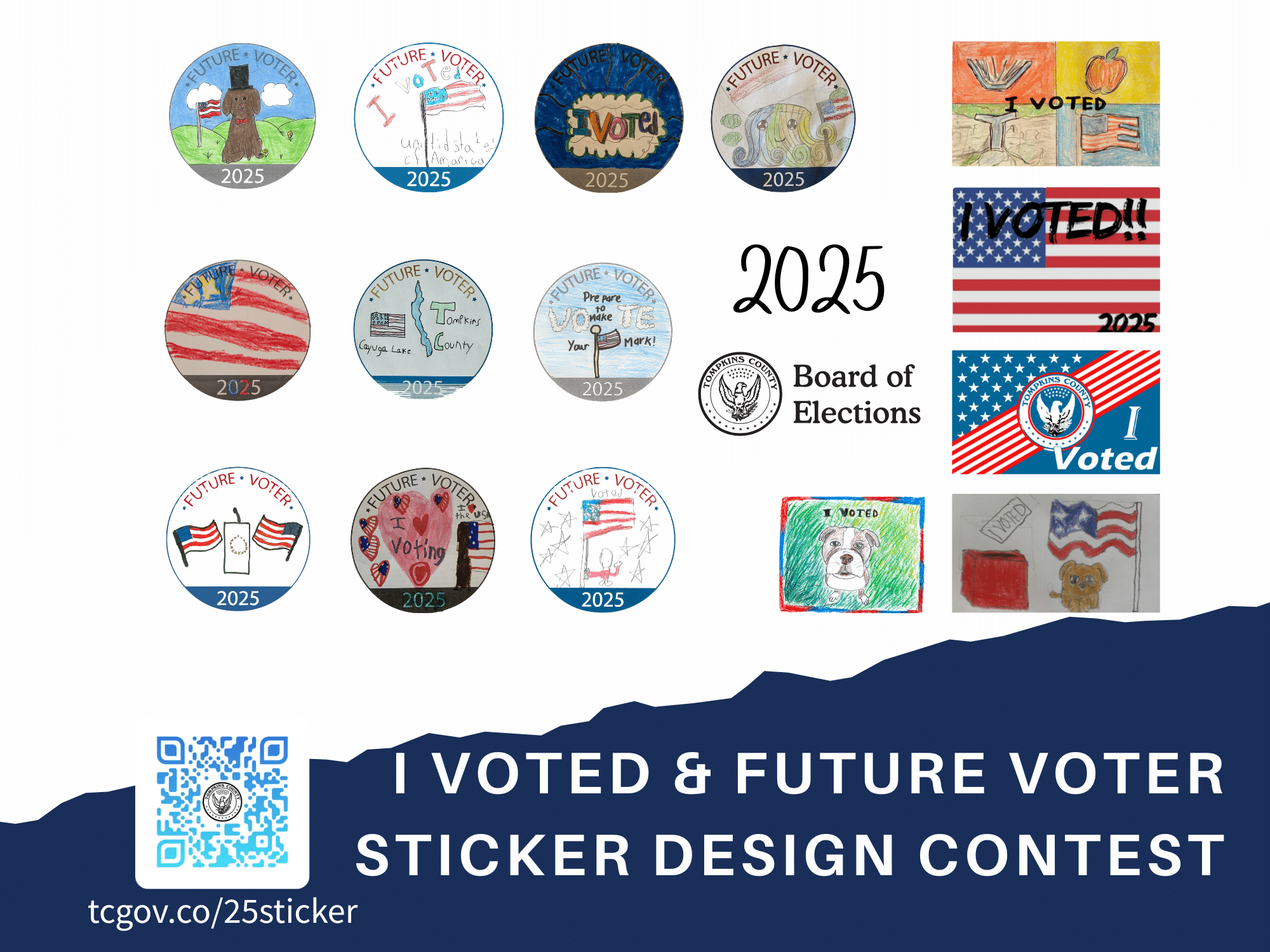 Tompkins County Stickers Vote | Tompkins Weekly